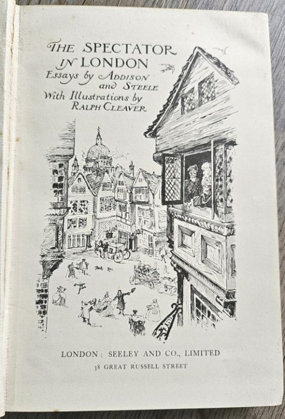 1899 Antique Book the Spectator in London Illustrated Essays by Addison ...