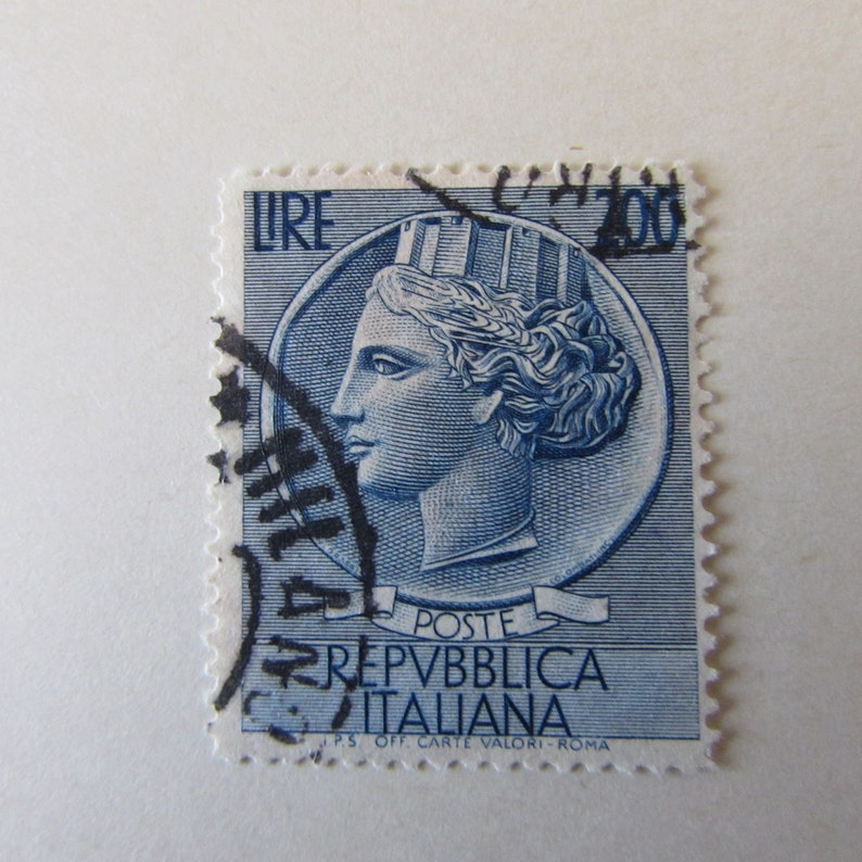 Rare Stamp Stamps From Italy From 1950 Year - Etsy