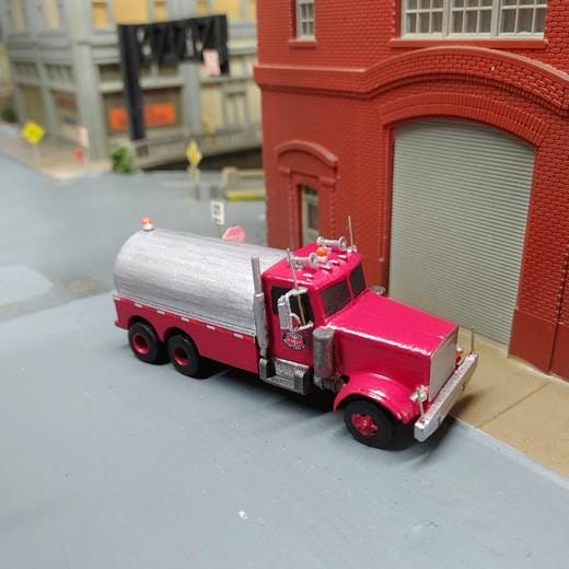1/87 HO Scale Custom Built Peterbilt Dual Axle Tanker Truck - Etsy