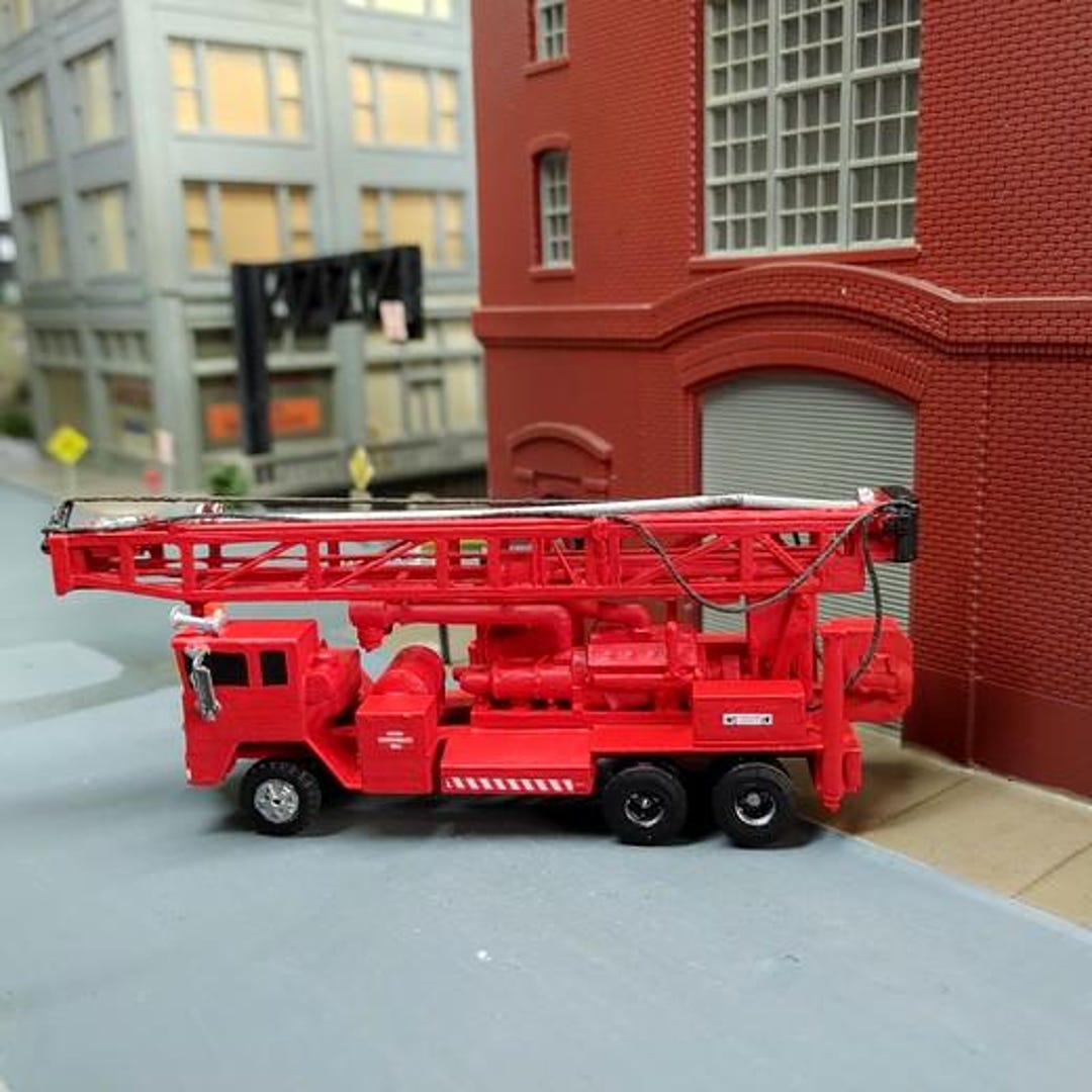 1/87 HO Scale Custom Built 1970s Era Ingersoll Rand T4 Well Drilling ...
