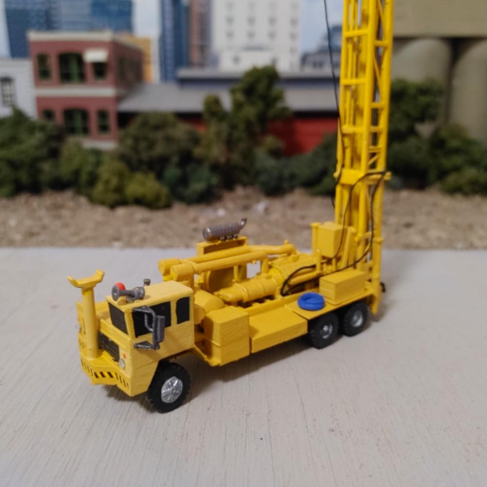 1/87 HO Scale Custom Built Ingersoll Rand T4 Well Drilling Rig With ...