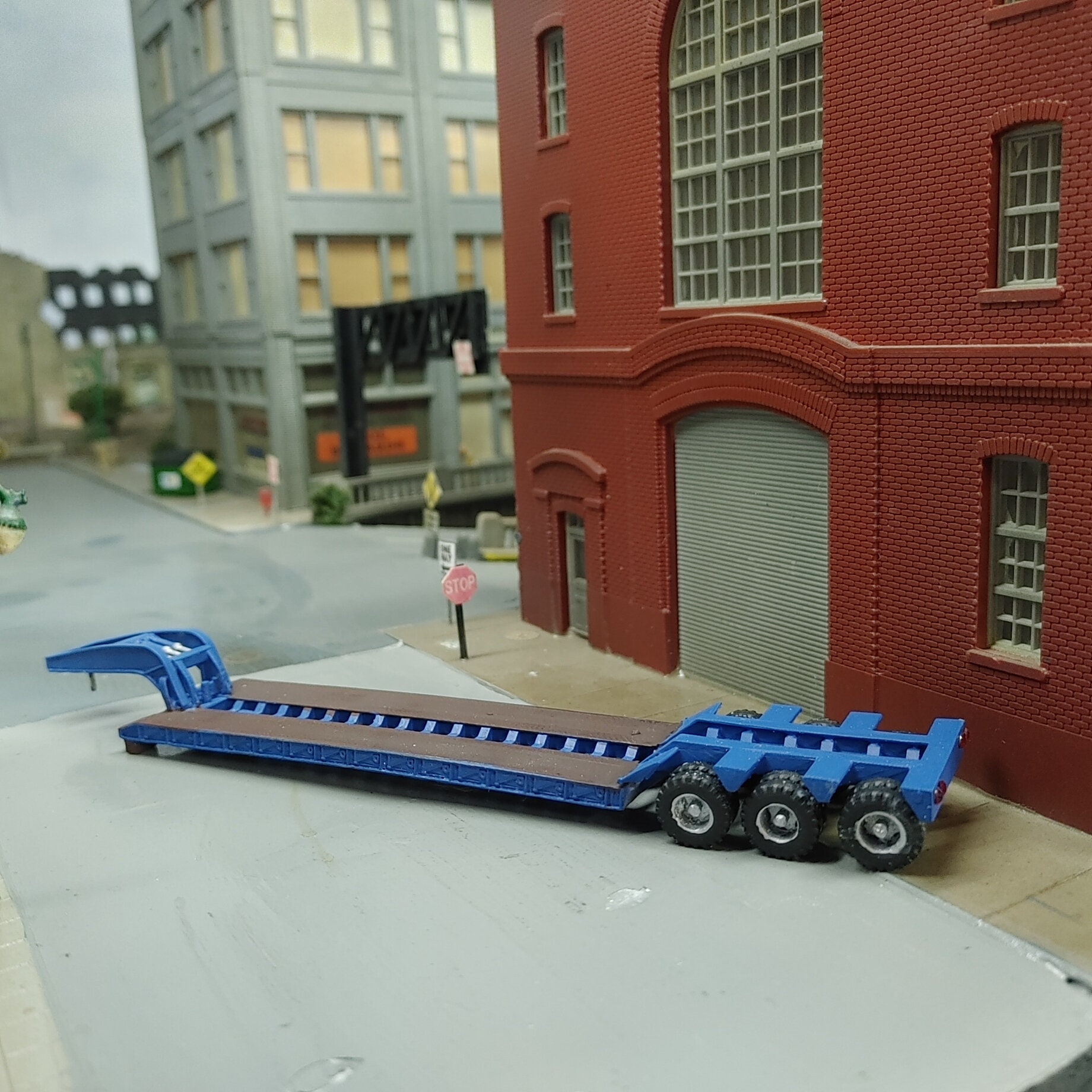 1 87 Ho Scale Low Boy Heavy Equipment Trailers Custom Built 3d Printed