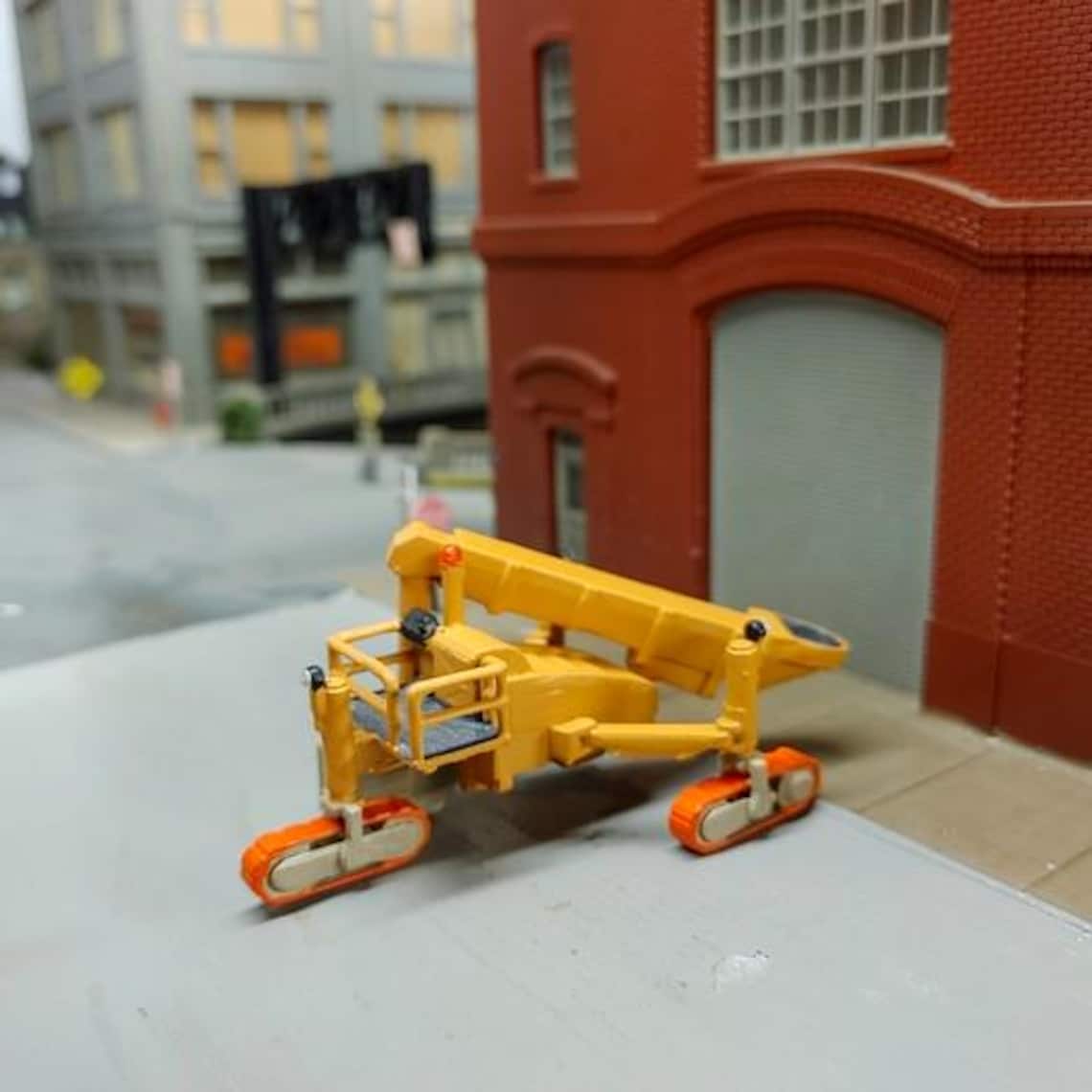 1/87 HO Scale Custom Built Wirtgen Offset Slipform Concrete Paving ...