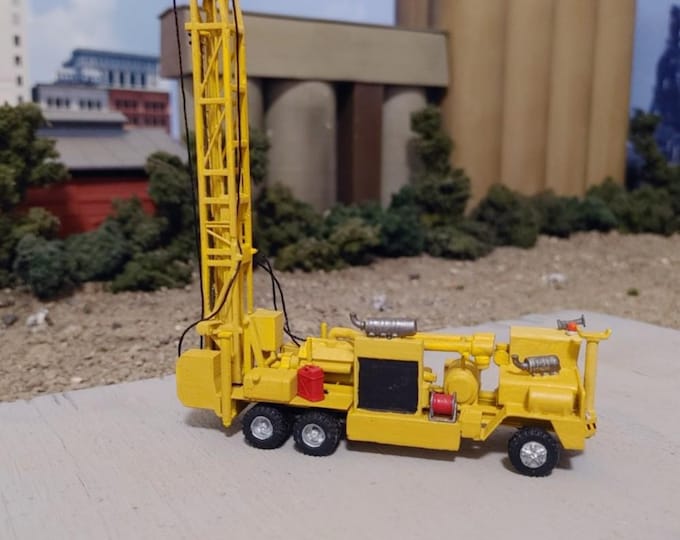 1/87 HO Scale Custom Built Ingersoll Rand T4 Well Drilling Rig With ...