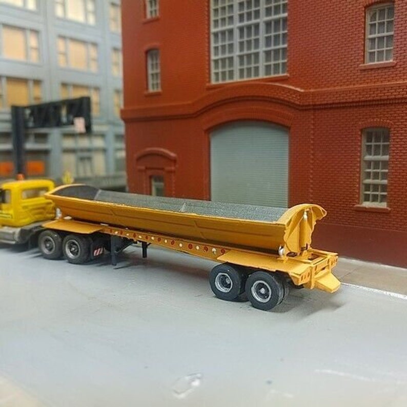 1/87 HO Scale Heavy Duty Side Dump Trailer. Custom Built 3D Printed ...
