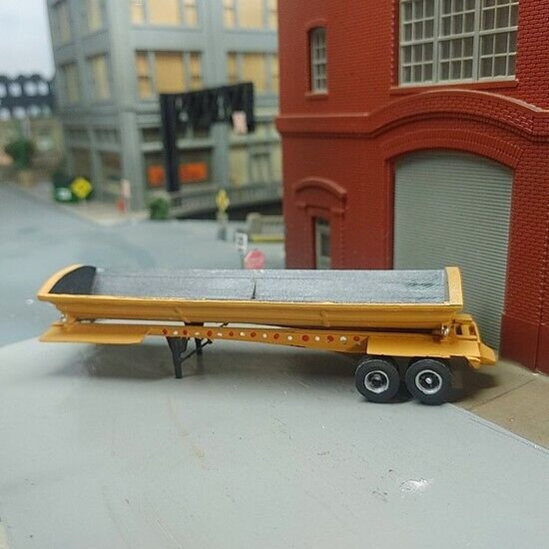 1/87 HO Scale Heavy Duty Side Dump Trailer. Custom Built 3D Printed ...