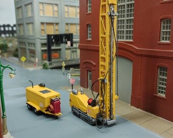 1/87 HO Scale Custom Built Ingersoll Rand T4 Well Drilling Rig With ...