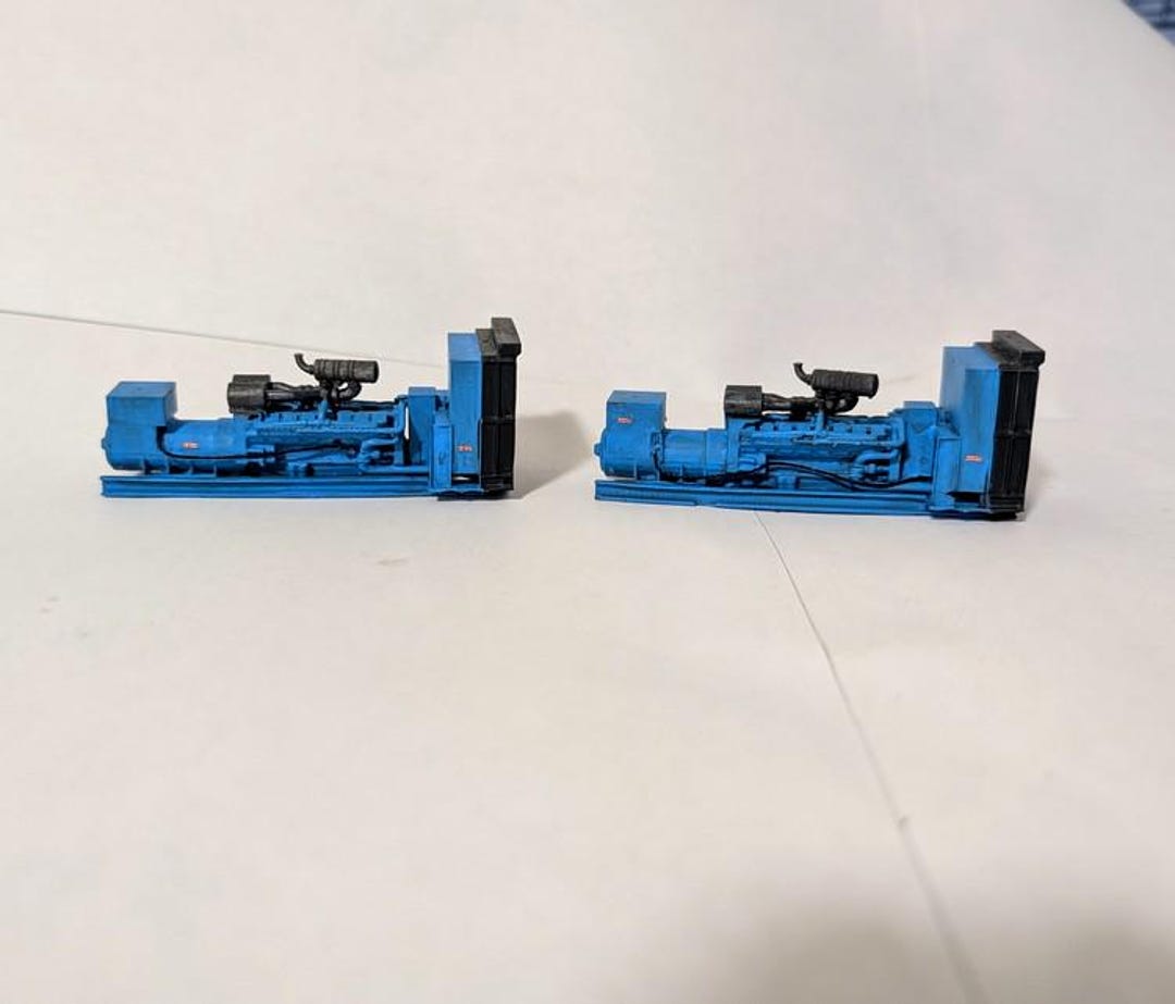 Custom Built 1/87 HO Scale Industrial Diesel Generators. 3D Printed ...