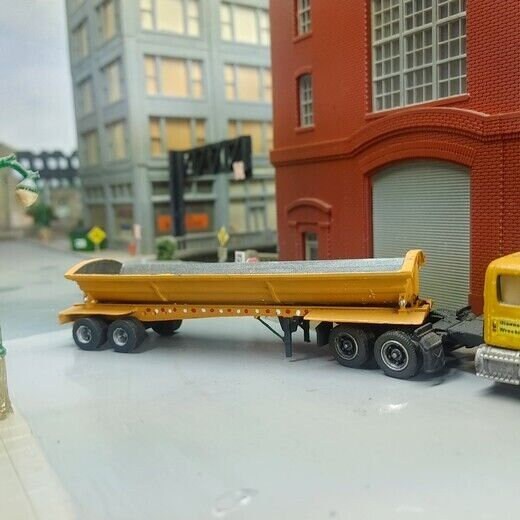 1/87 HO Scale Heavy Duty Side Dump Trailer. Custom Built 3D Printed ...