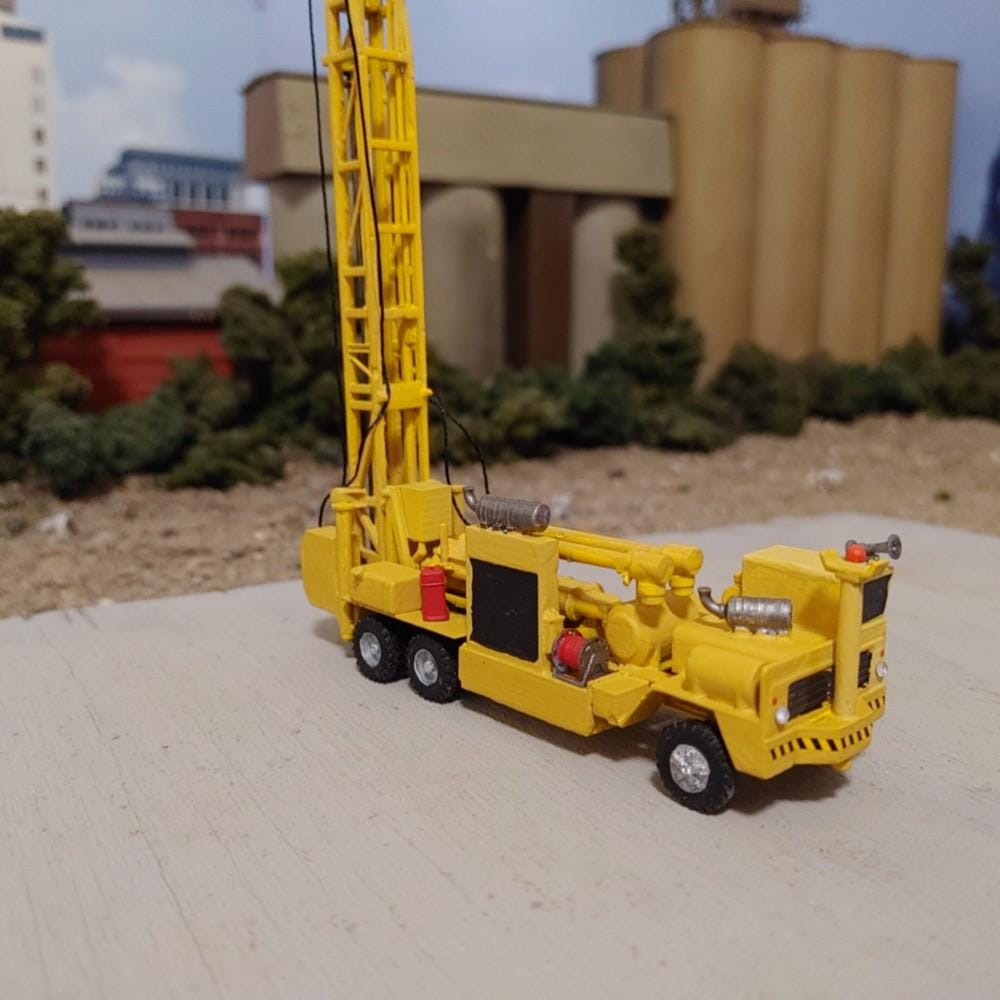 1/87 HO Scale Custom Built Ingersoll Rand T4 Well Drilling Rig With ...
