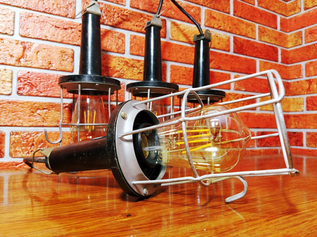 Hanging Lamp, Set of Hanging Lamps, Industrial Lamp, Set of Four ...