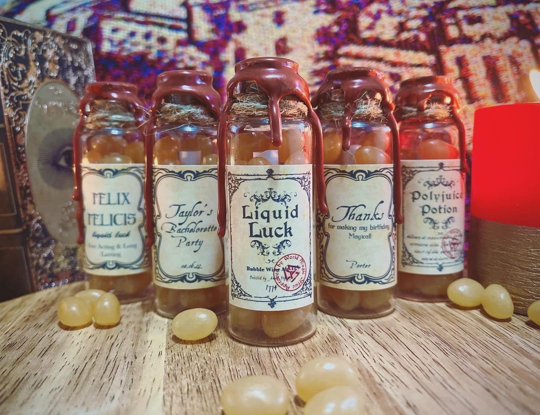 HP Wizard Party Favors Sorting Butterbeer Potions - Etsy