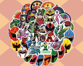 Power Ranger Vinyl Stickers - Etsy