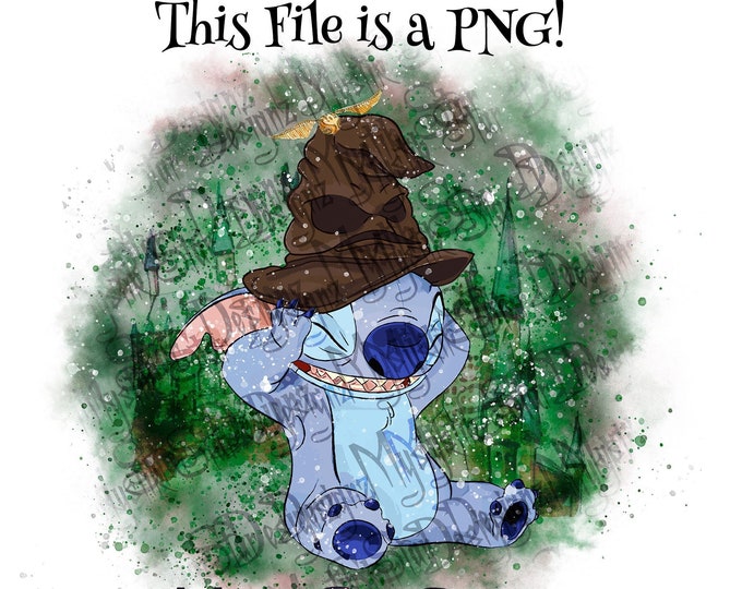 Magic Stitch PNG Stitch Green House Wizard PNG Digital Download PNG ...