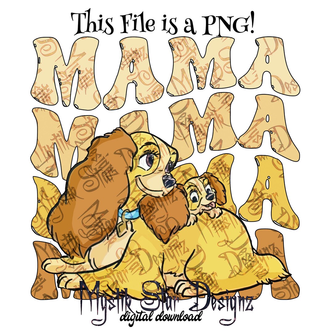 Cute Lady and Collette PNG | Lady Mama PNG | Digital Download PNG ...