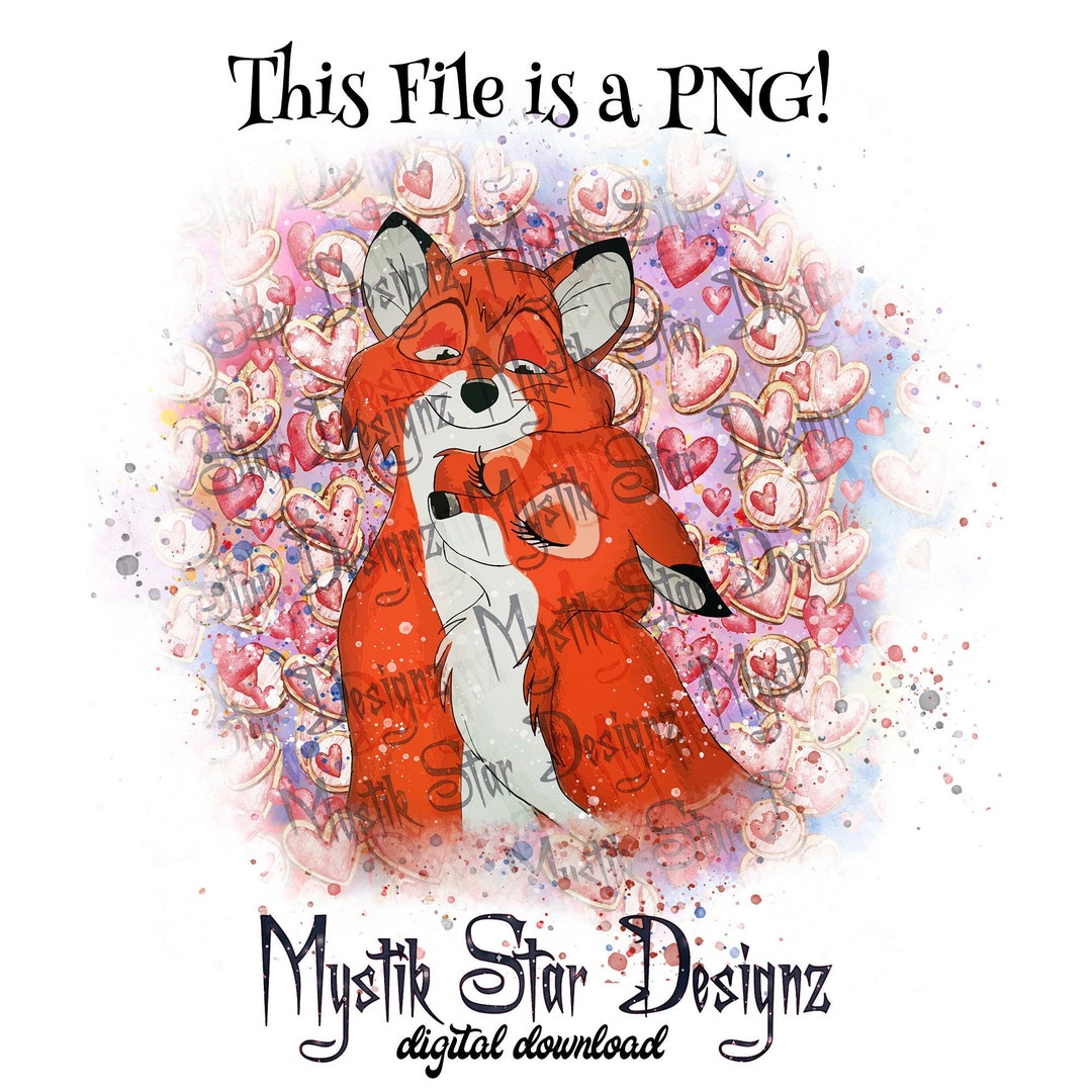 Cute Foxes PNG Cute Tod and Vixey PNG Digital Download PNG Commercial ...