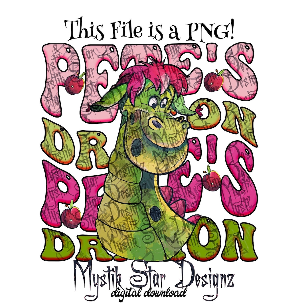 Pete's Dragon PNG | Elliot the Dragon PNG | Digital Download PNG ...
