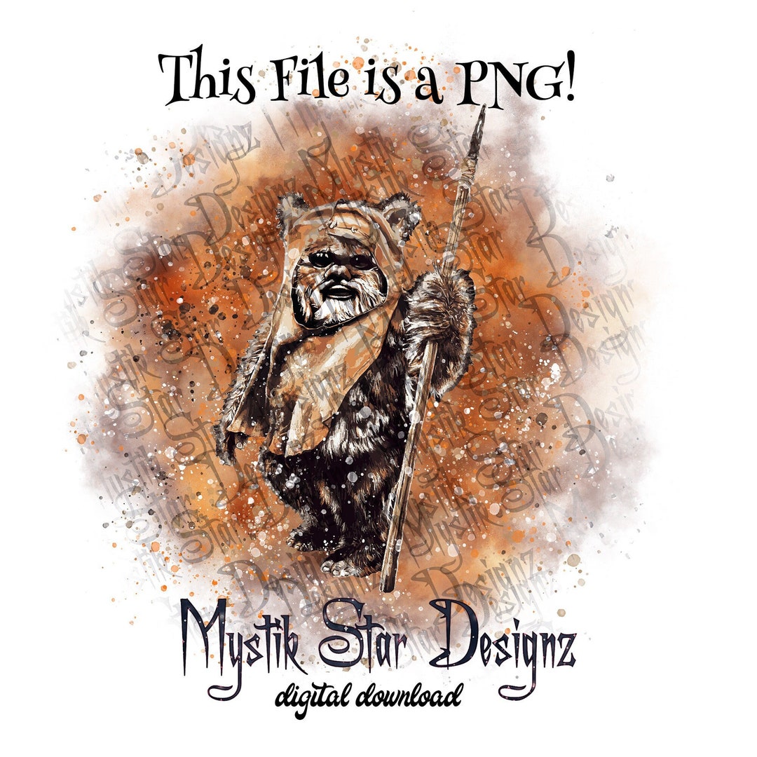 Ewok PNG | Star Wars Ewok Digital PNG | Digital Download PNG | Commercial Use - Etsy