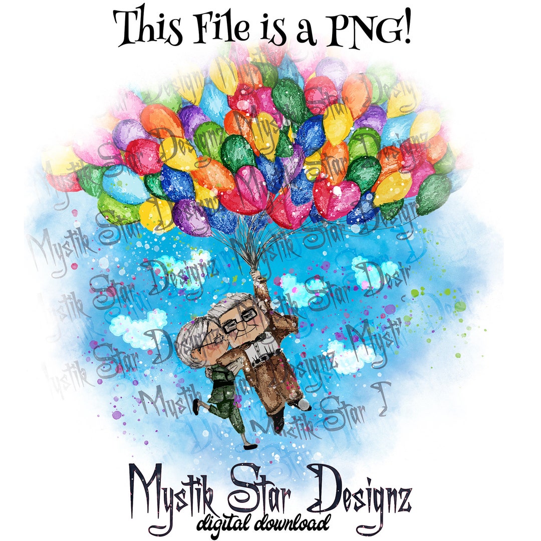 Carl Ellie Balloons PNG UP Carl Ellie Clipart Digital Download PNG ...