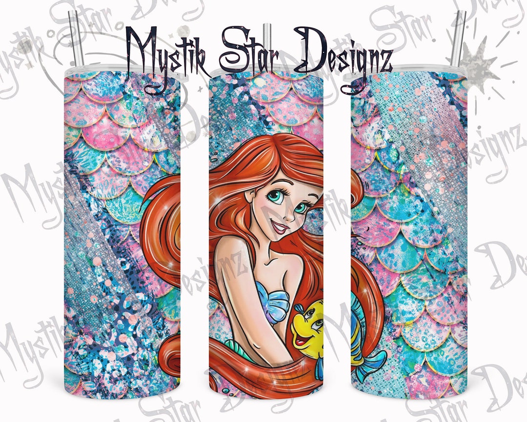 Magic Sea Princess Wrap | 20oz Magic Ariel Mermaid Wrap | Magic Mermaid ...