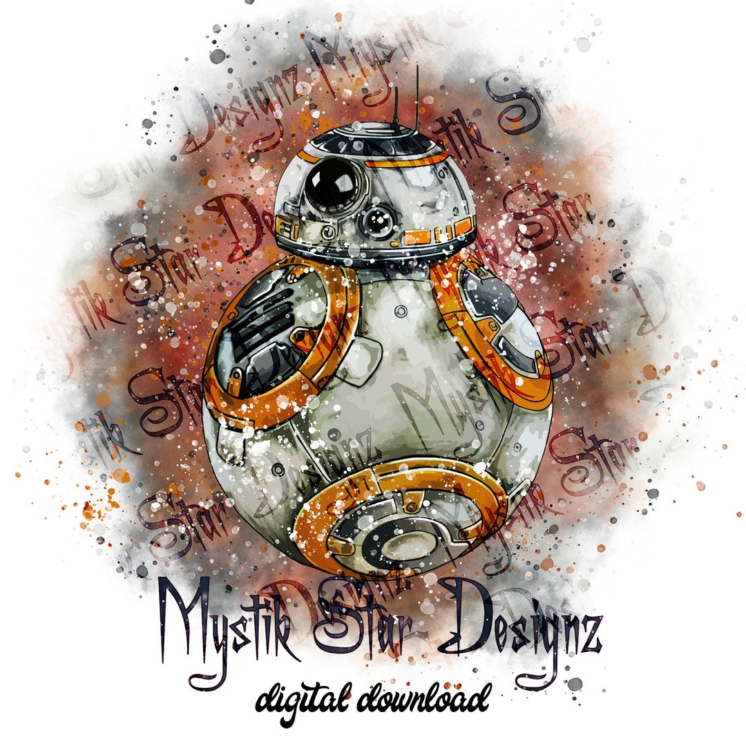BB8 PNG BB8 Droid Digital PNG Digital Download PNG Commercial Use - Etsy