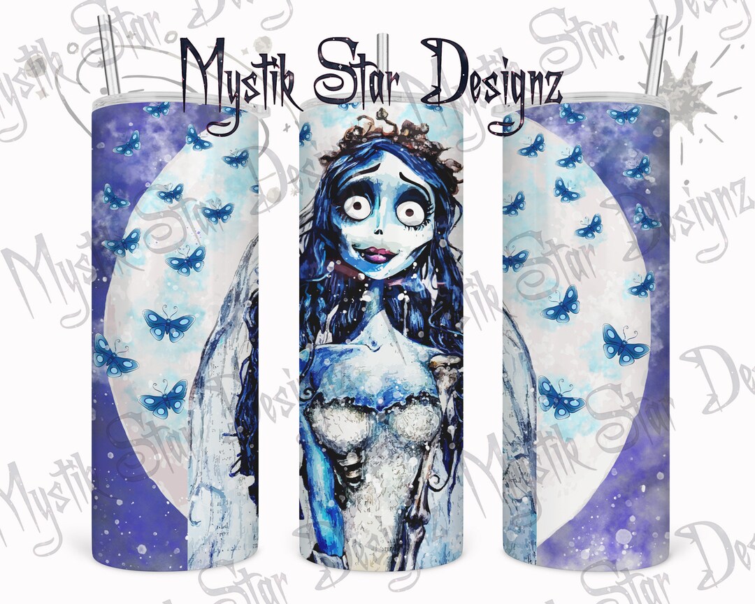 Corpse Bride Wrap 20oz Corpse Bride Butterflies Wrap Emily - Etsy