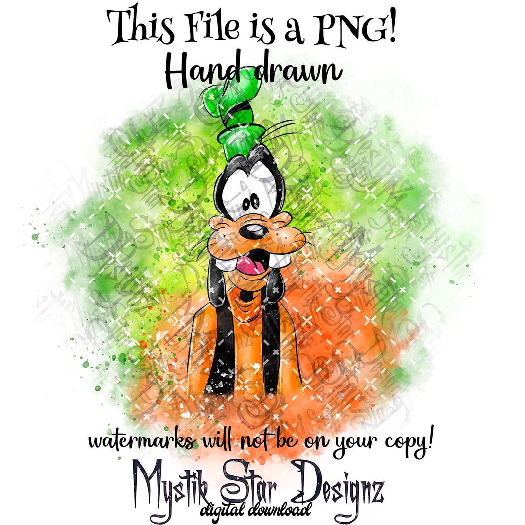 Cute Goofy PNG | Hand Drawn Goofy PNG | Digital Download PNG ...