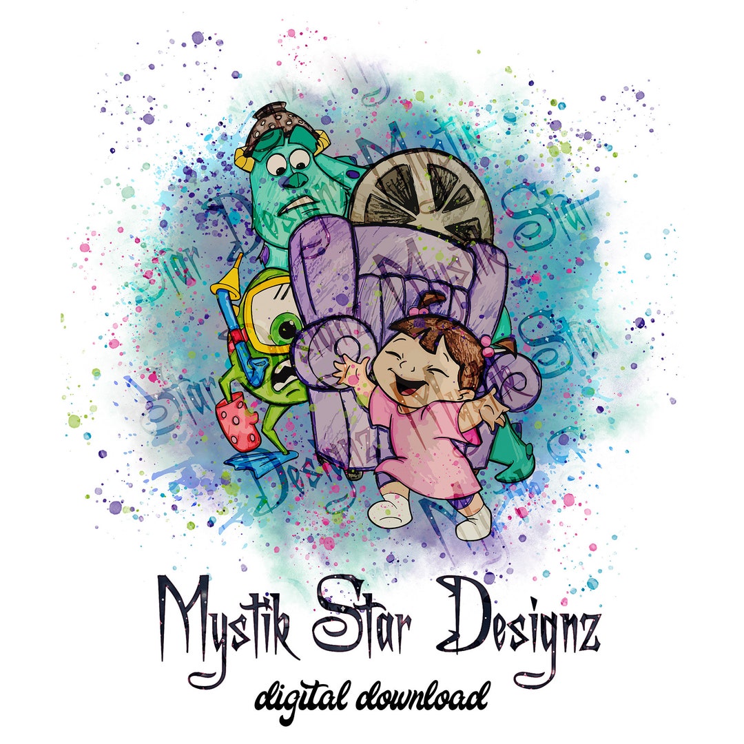 Monsters Inc PNG | Cute Monsters Inc Boo Mikey Sully PNG | Digital ...