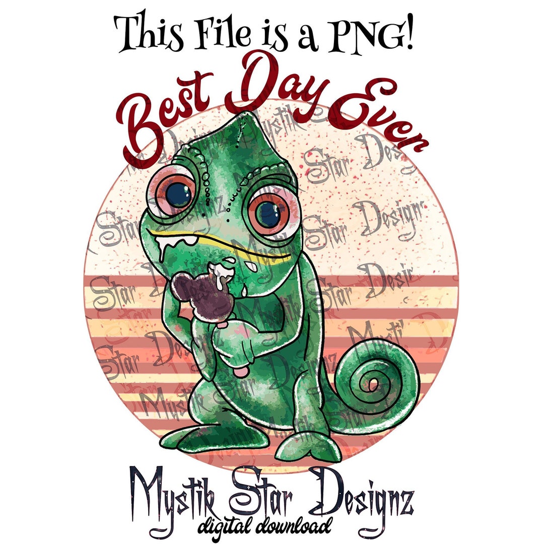 Cute Pascal Mickey Ice Cream PNG Retro Best Day Ever Pascal PNG Digital ...