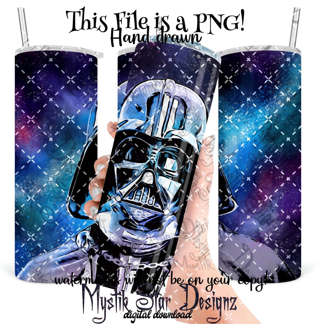 Darth Vader Wrap | Darth Vader 20oz Wrap PNG | Star Wars Wrap | Digital ...