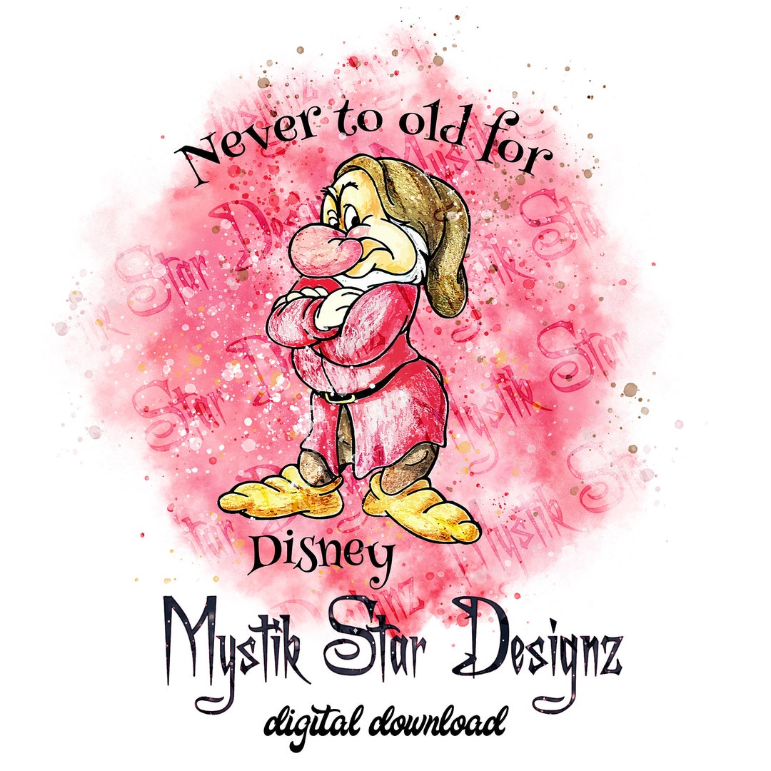 Grumpy Dwarf PNG Snow White Grumpy PNG Digital Download PNG Commercial ...