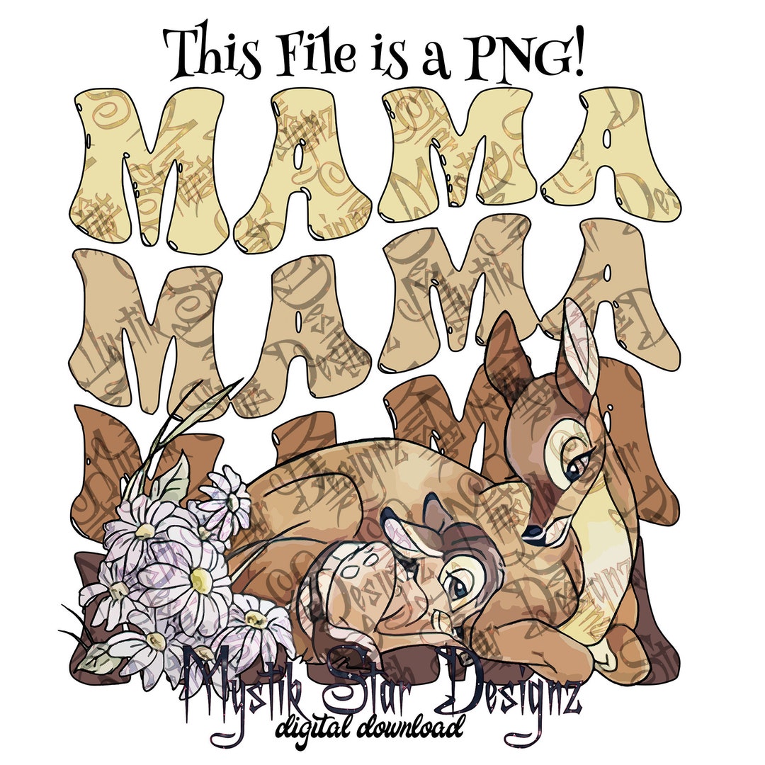 Cute Bambi and Faline PNG | Faline Mama PNG | Digital Download PNG ...