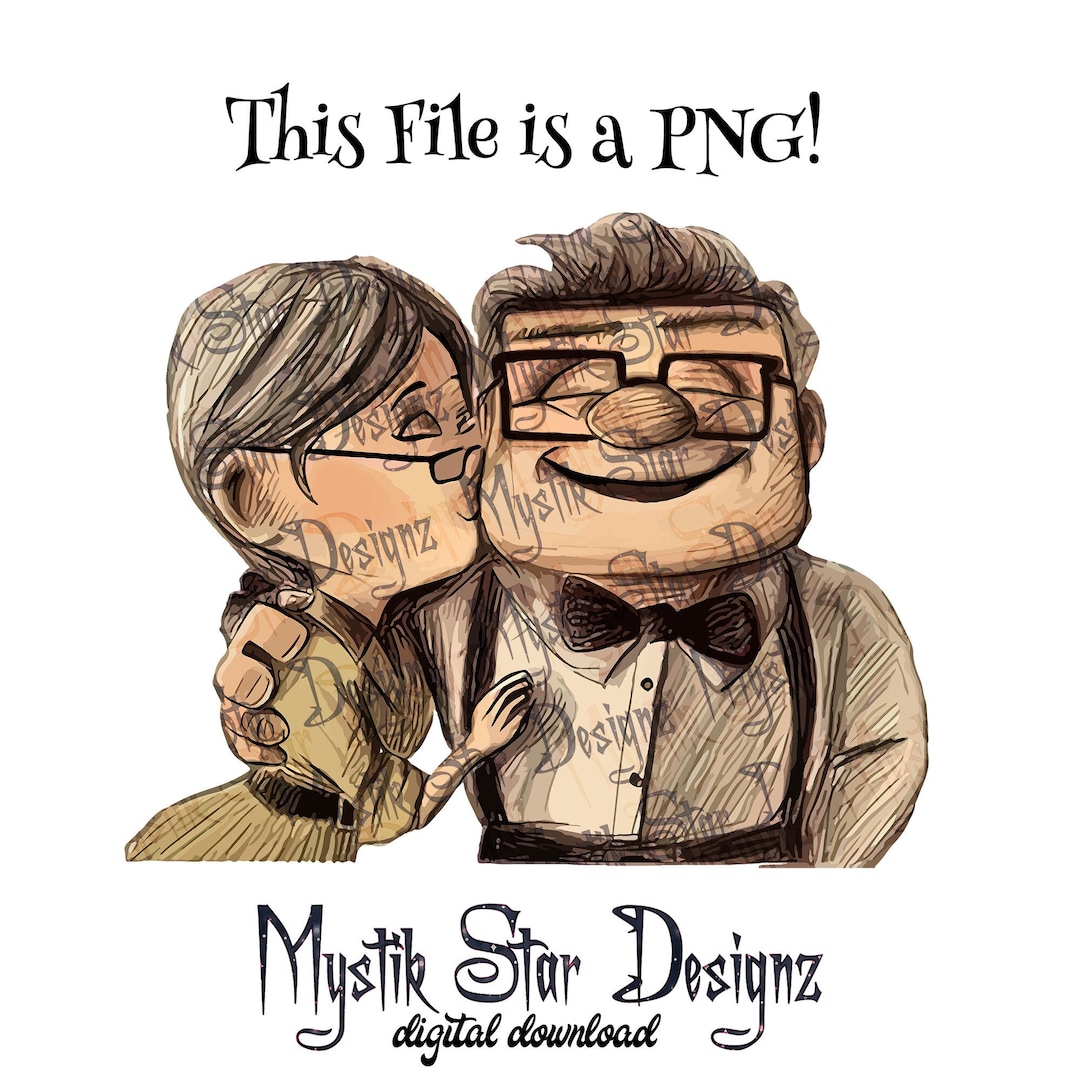 Cute Carl Ellie PNG | Cute up Couple PNG | Digital Download PNG ...