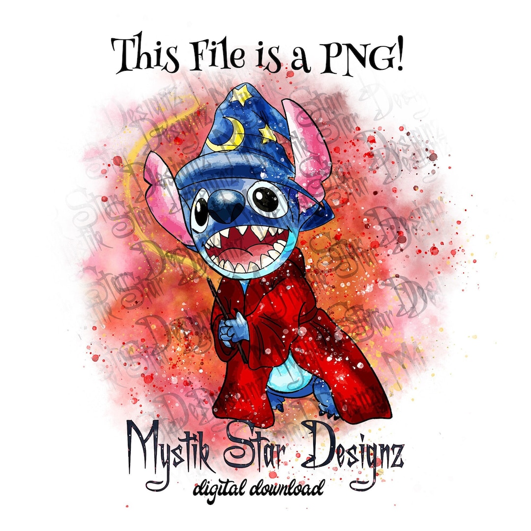 Magic Sorcerer Stitch PNG Stitch Wizard PNG Digital Download PNG ...
