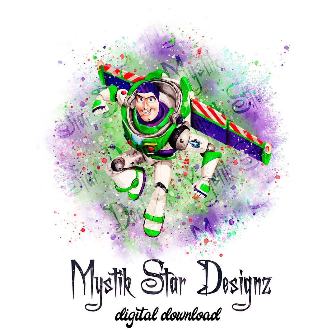Toy Story Buzz Lightyear PNG Cute Buzz Toy Story Clipart Digital ...