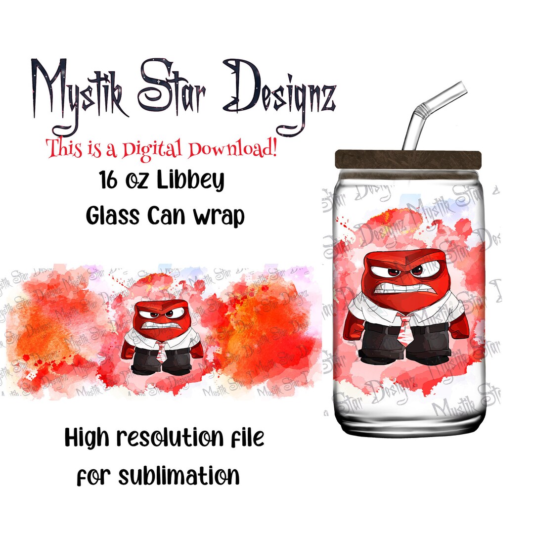 Emotions Libbey Tumbler 16oz Glass Can Digital Downloads Wrap 16oz Libbey Can Glass Full Glass ...