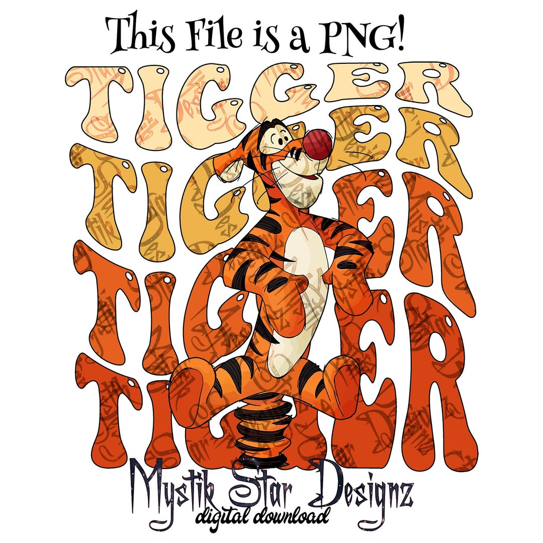 Pooh Tigger PNG | Bouncing Tigger PNG | Digital Download PNG ...