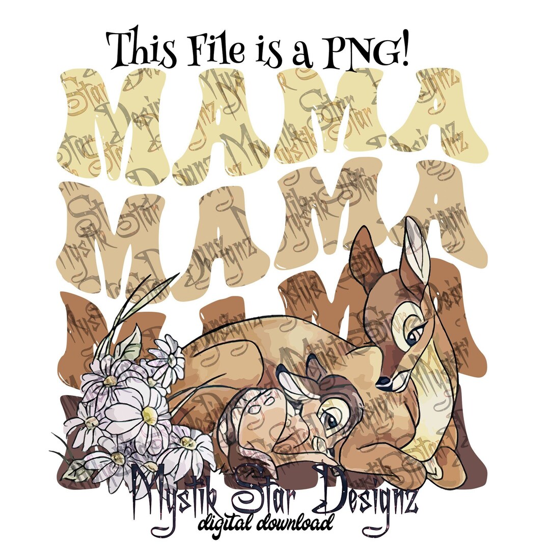 Cute Bambi and Faline PNG Faline Mama PNG Digital Download PNG ...