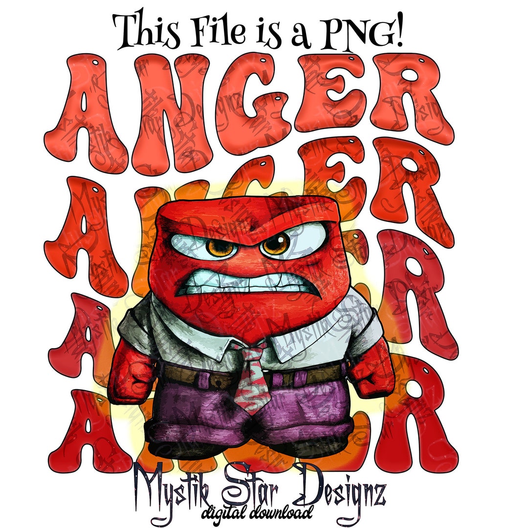 Anger PNG Inside Out Anger PNG Digital Download PNG Commercial Use - Etsy