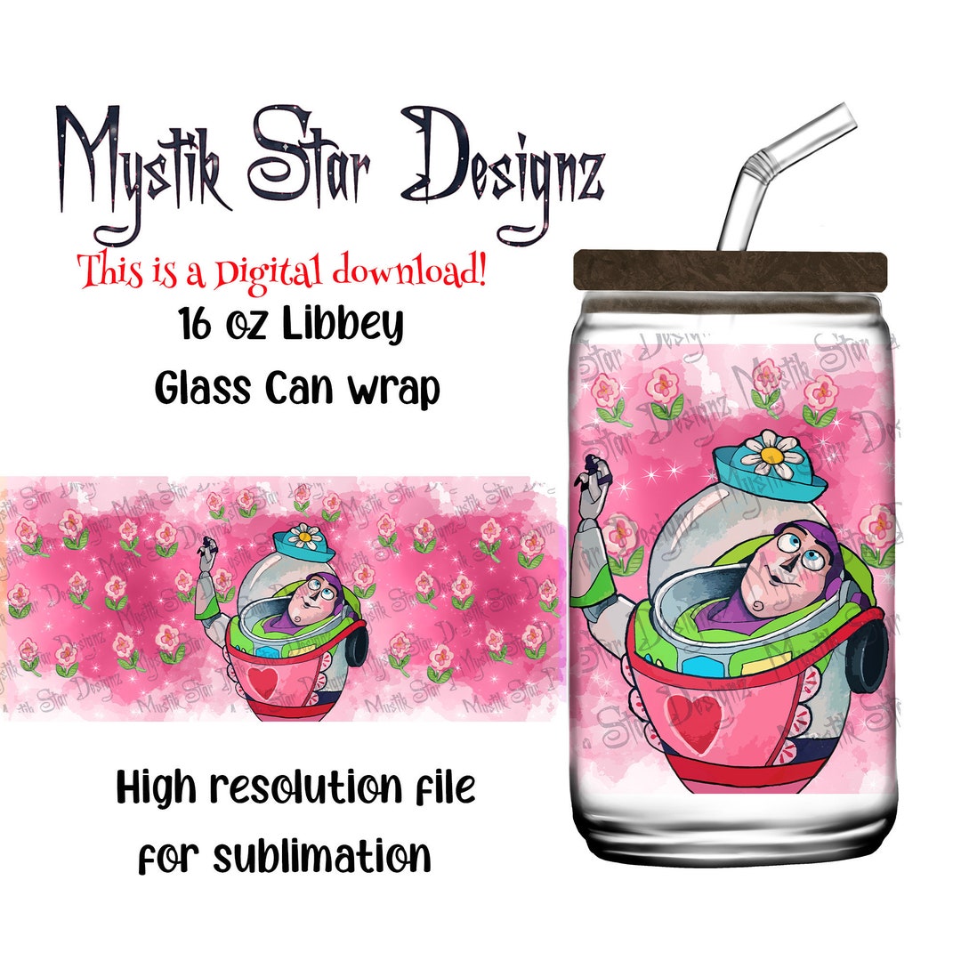 Mrs Nesbitt Buzz Wrap 16oz Glass Can Digital Download Wrap 16oz Libbey ...