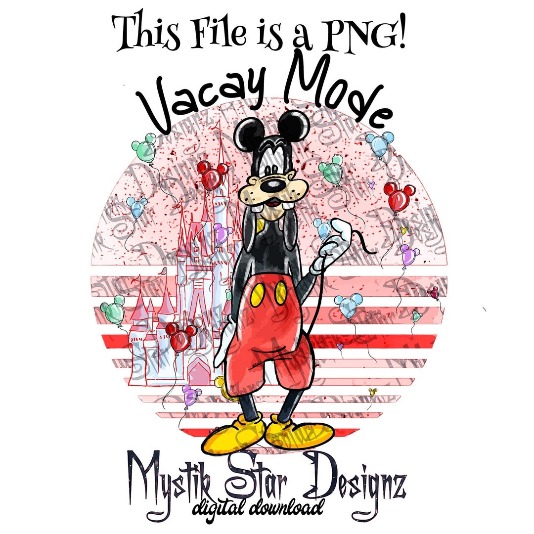 Retro Vacay Mode Goofy PNG | Goofy PNG | Digital Download PNG ...