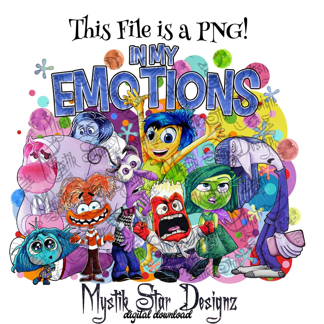 In My Emotions PNG | Inside Out 2 PNG | Digital Download PNG ...