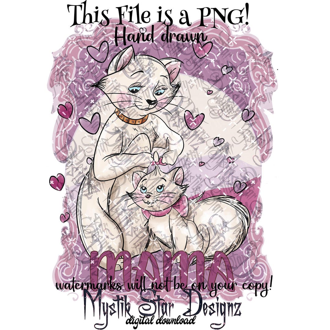 Cute Duchess and Marie Mama PNG | Duchess Mama PNG | Digital Download ...