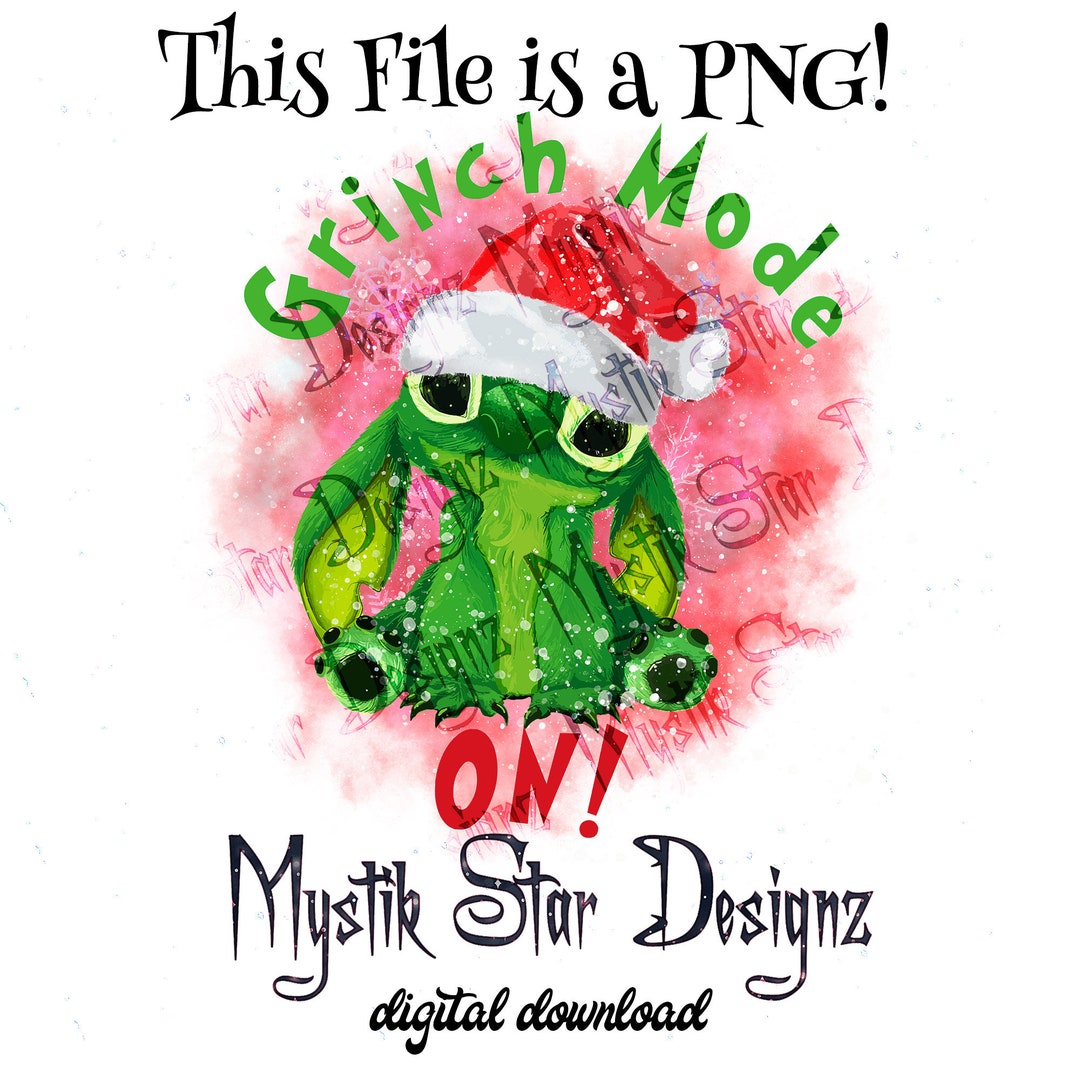 Christmas Mean One Stitch Pngs Stitch Mode on Christmas PNG - Etsy
