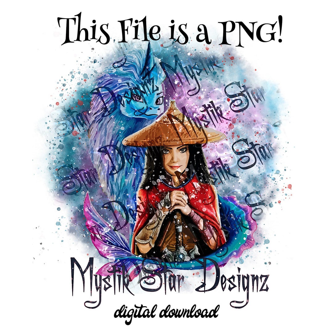 Raya and the Last Dragon Princess PNG Raya Sisu PNG - Etsy