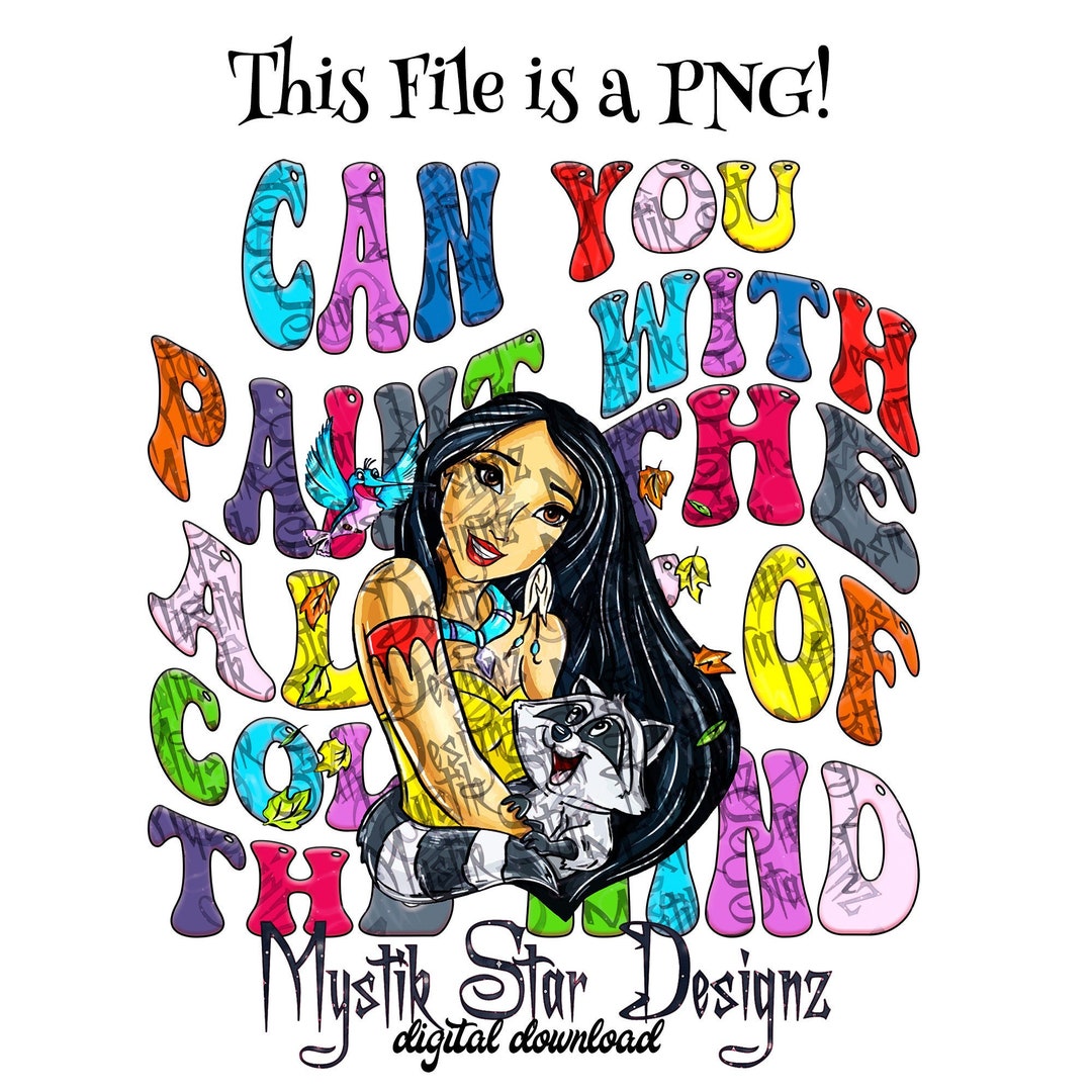 Pocahontas Color of the Wind PNG Warrior Princess PNG Digital Download ...