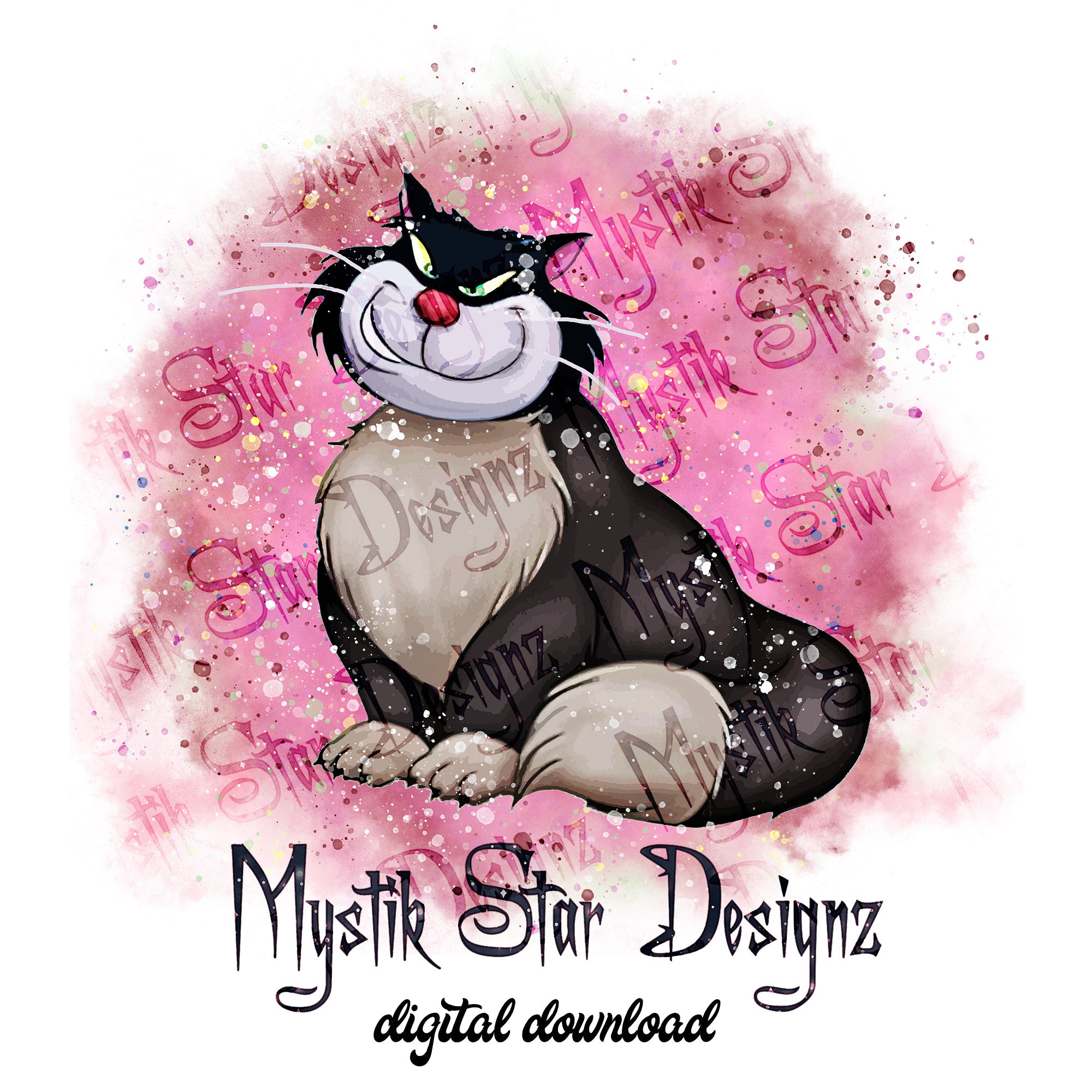 Gatos Lucifer PNG / Gato Cenicienta PNG / Descarga digital PNG / Uso comercial - Etsy México