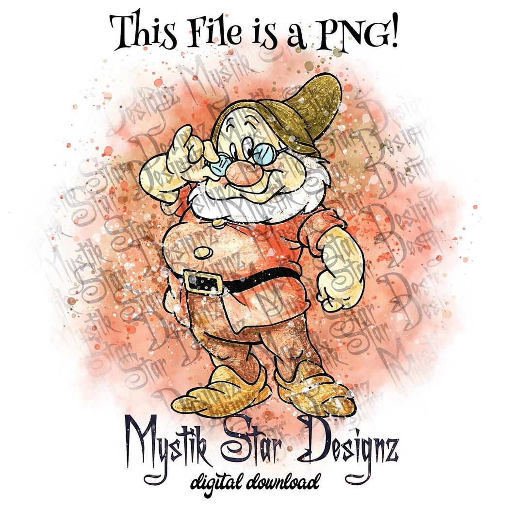 Doc Dwarf PNG Snow White Doc PNG Digital Download PNG Commercial Use ...