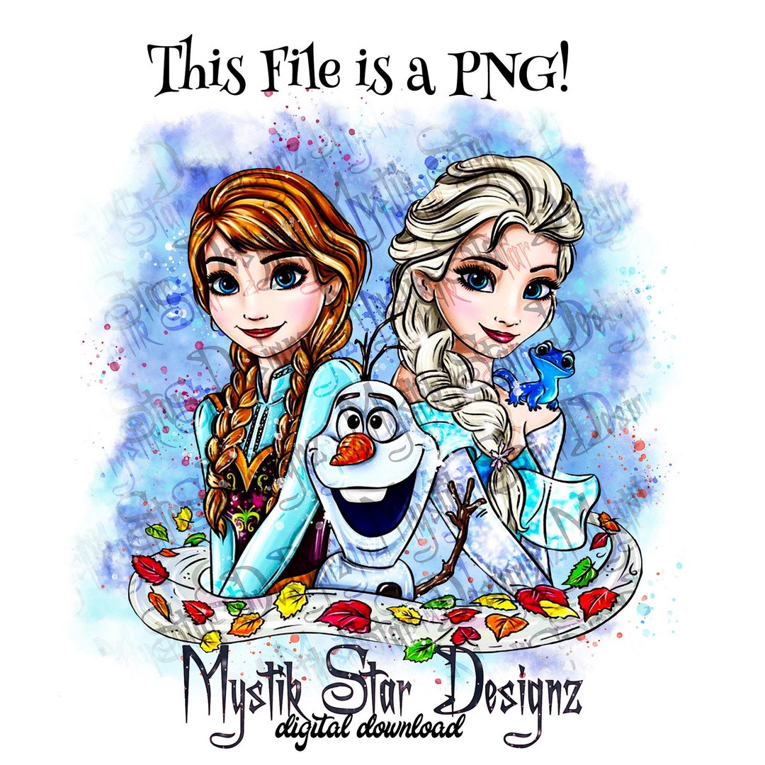 Elsa Anna and Olaf PNG | Frozen Clipart | Digital Download PNG ...