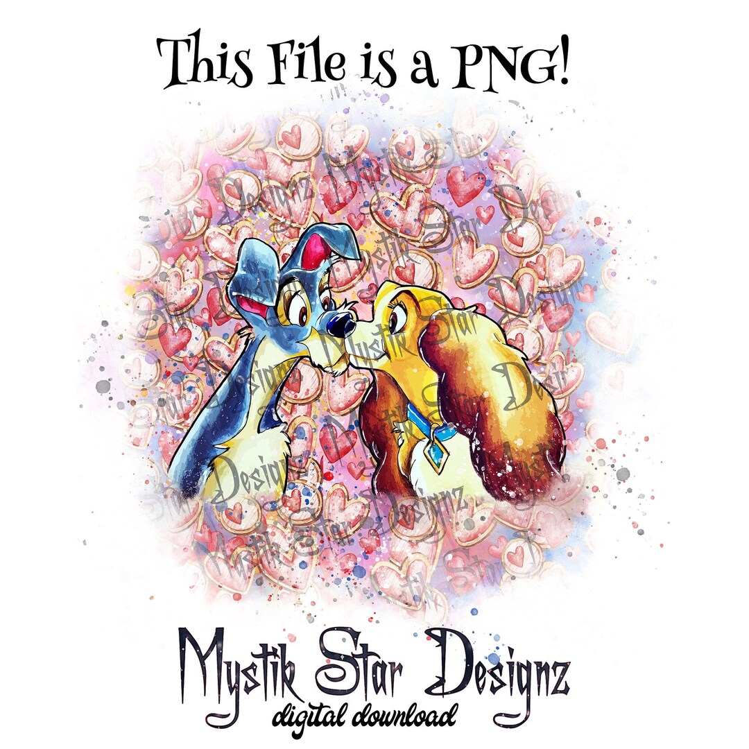 Cute Dogs PNG | Cute Lady Tramp Dogs PNG | Digital Download PNG ...